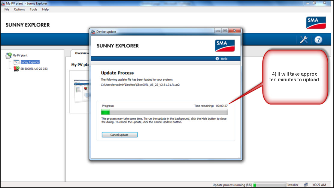 Sunny Explorer: Detailed Steps for Firmware Update of SMA US Model ...