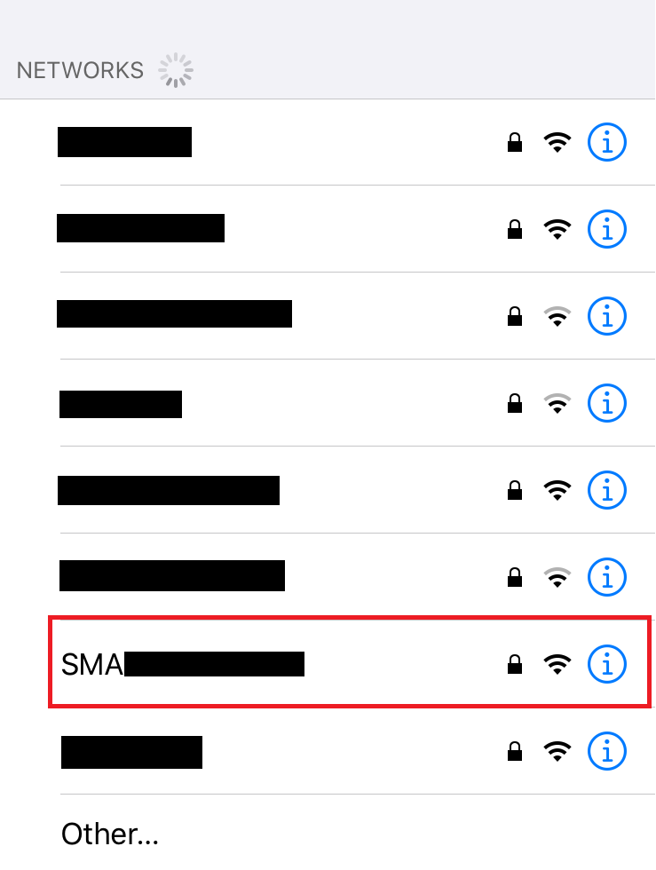 Access to the Inverter via the User Interface