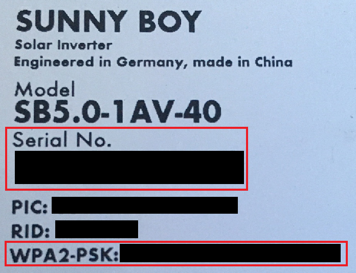 Access to the Inverter via the User Interface