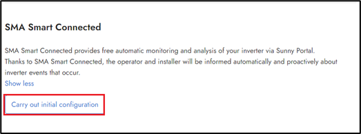SMA Smart Connected Features in EnnexOS Sunny Portal