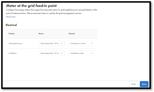 Meter Configuration on ennexOS Sunny Portal
