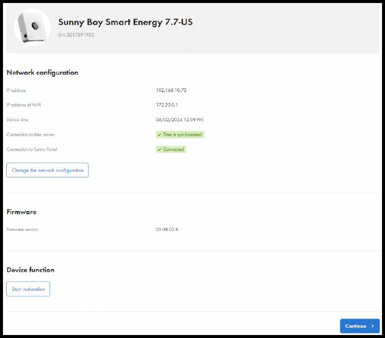 Commissioning Guide for Sunny Boy Smart Energy via the User Interface